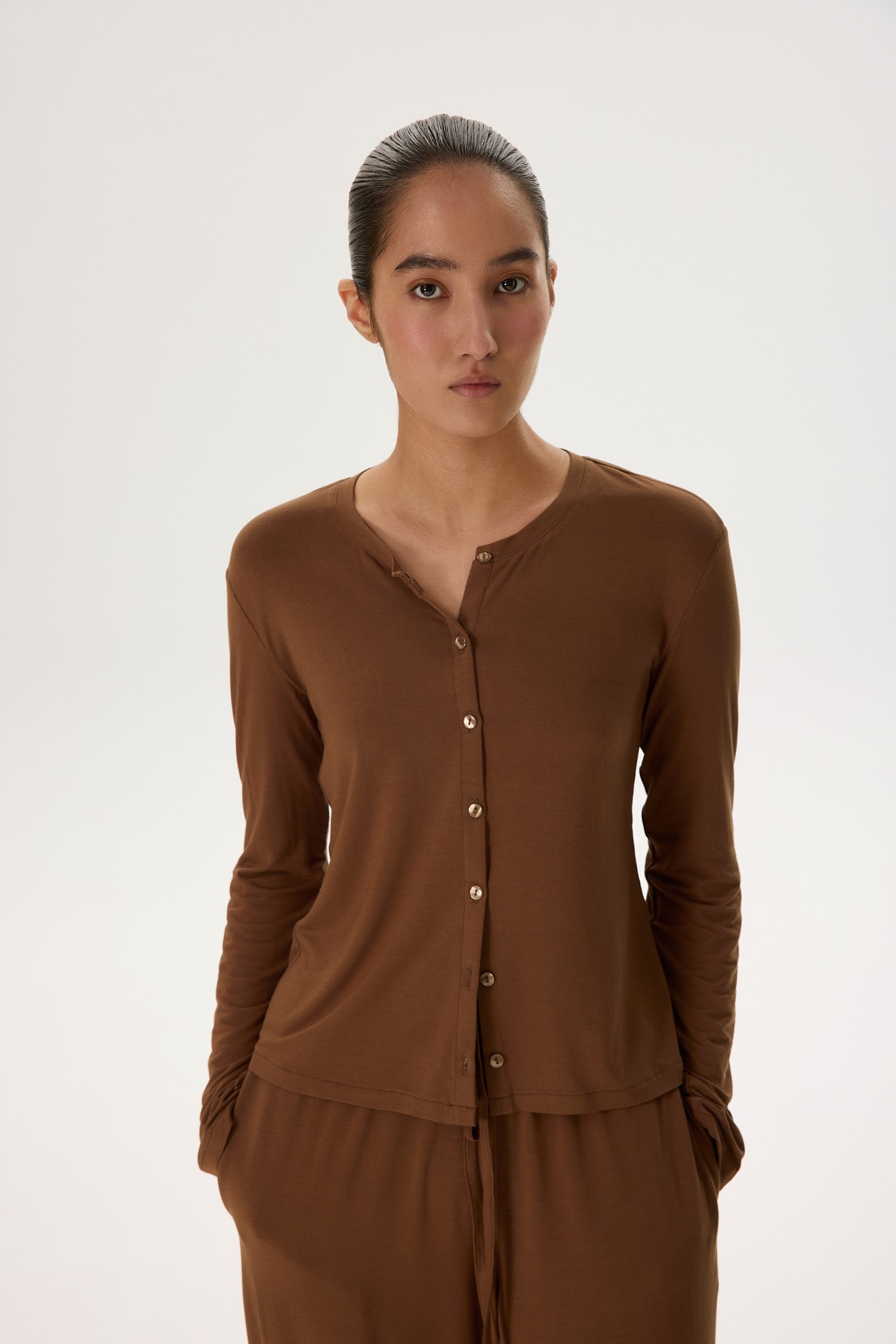 Кардиган из тонкого трикотажа